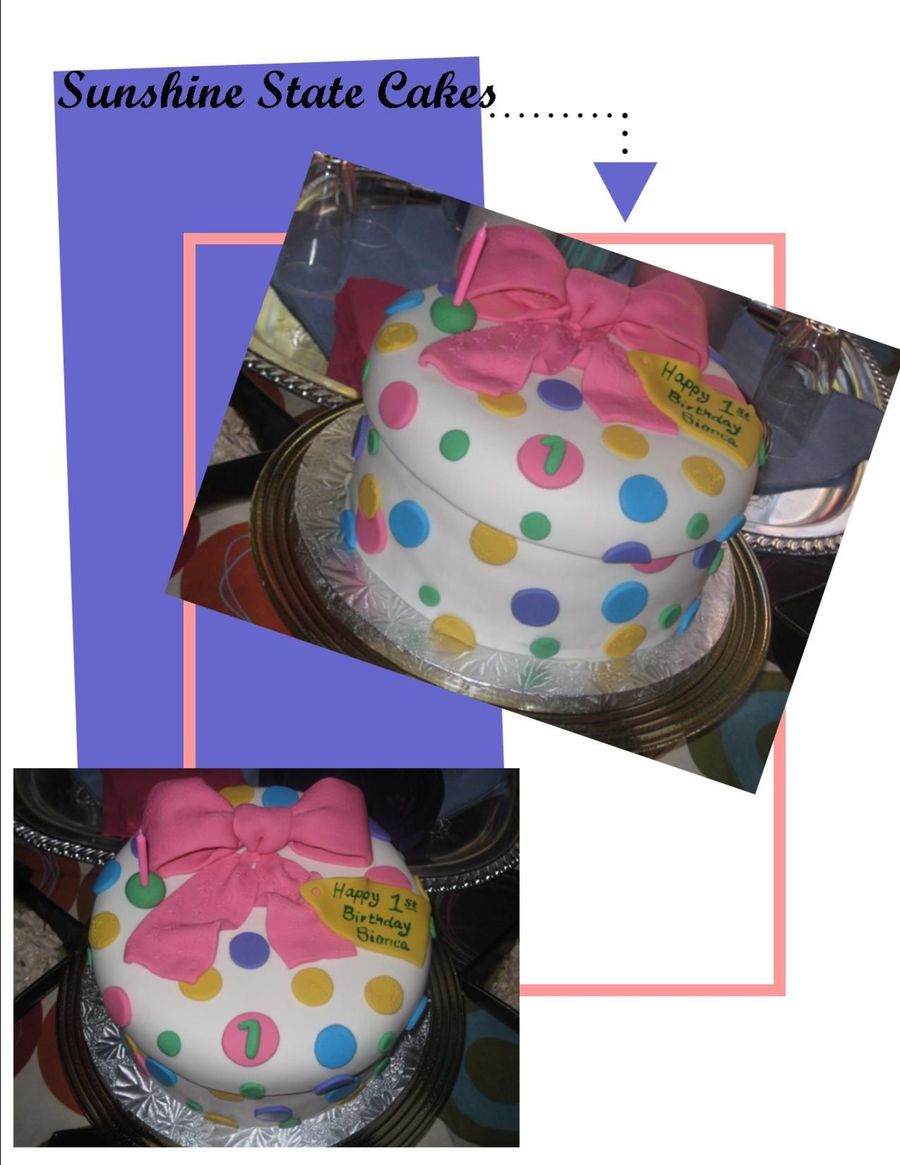 Bianca's First Birthday Cake - CakeCentral.com