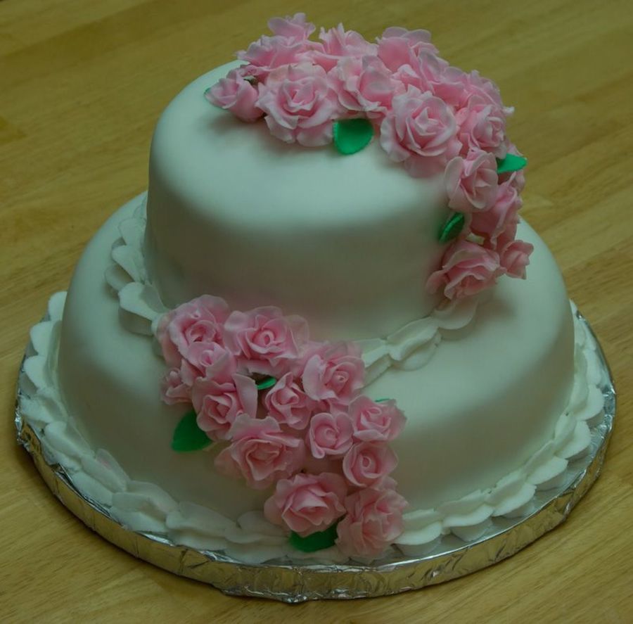 Stacked Rose Cake - CakeCentral.com