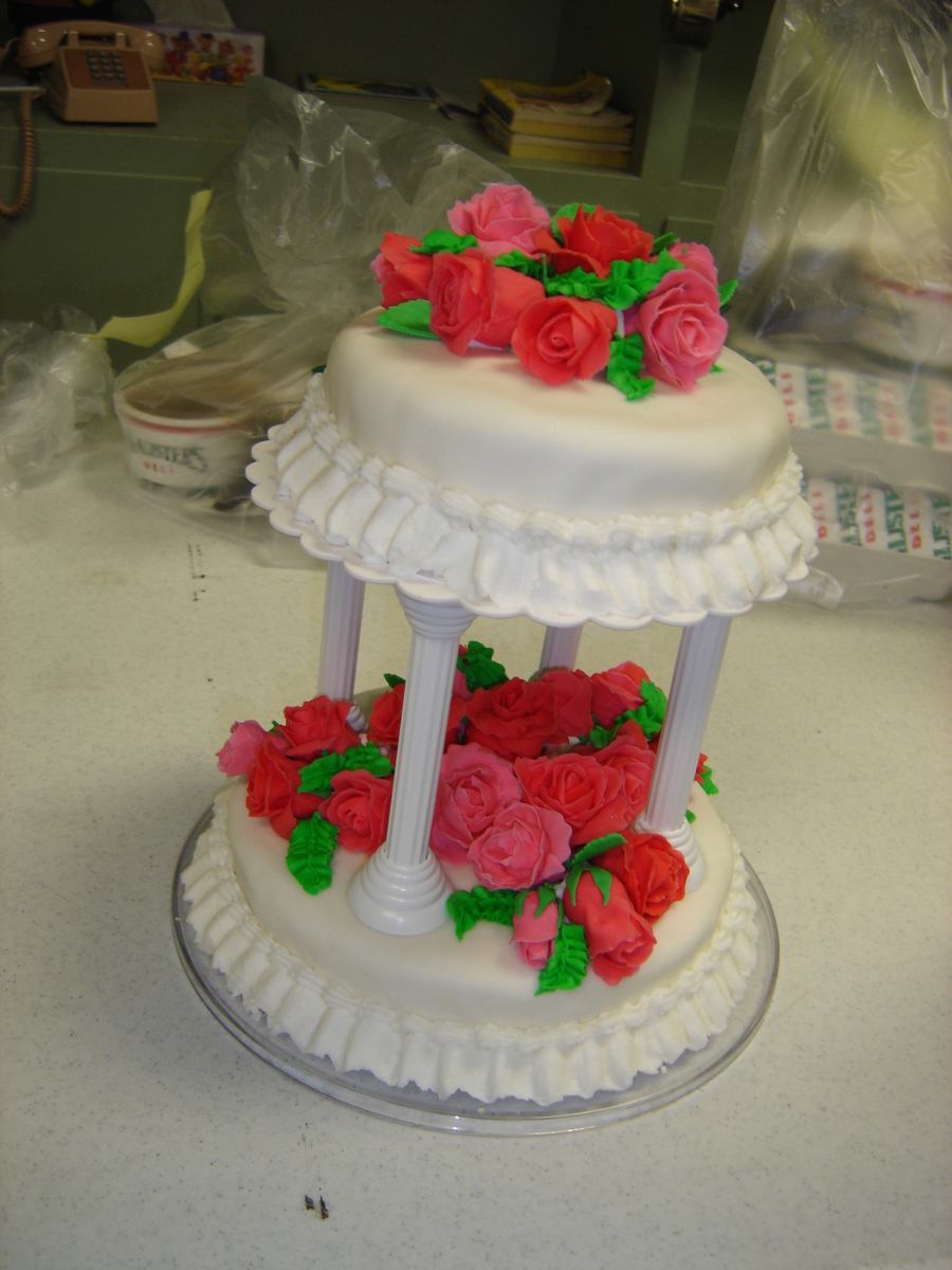 First Wedding Cake / Class Cake - CakeCentral.com