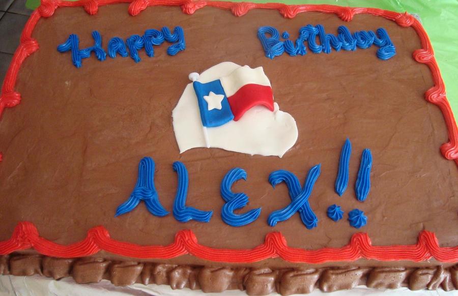 Birthday..texas Flag - CakeCentral.com