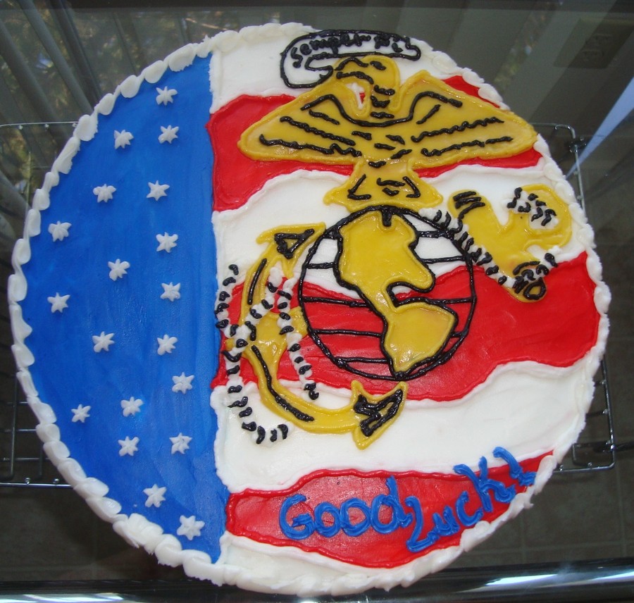 Good Luck Marine Corp - CakeCentral.com