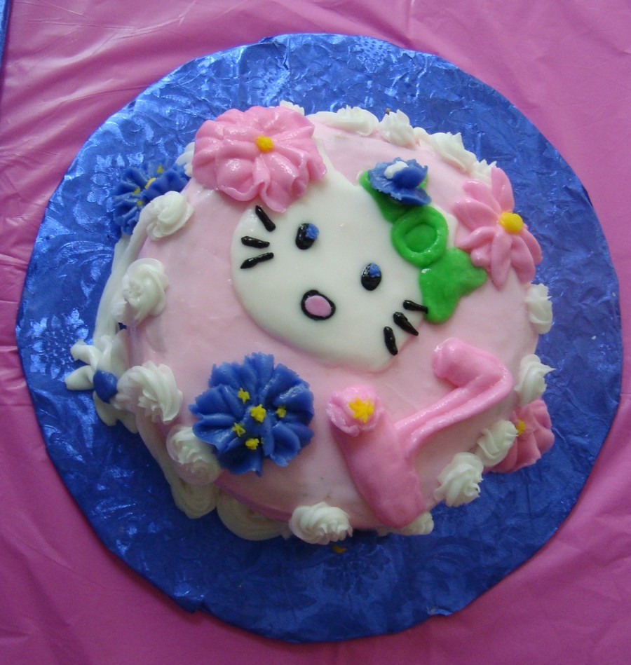 Hello Kitty Sheet And Smash Cake - CakeCentral.com