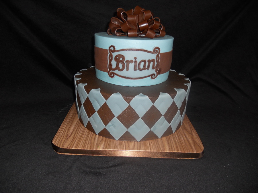 Argyle Men's 50Th Birthday Cake - CakeCentral.com