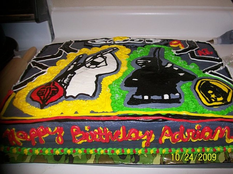 Gi Joe , Snake Eyes , Storm Shadow - CakeCentral.com