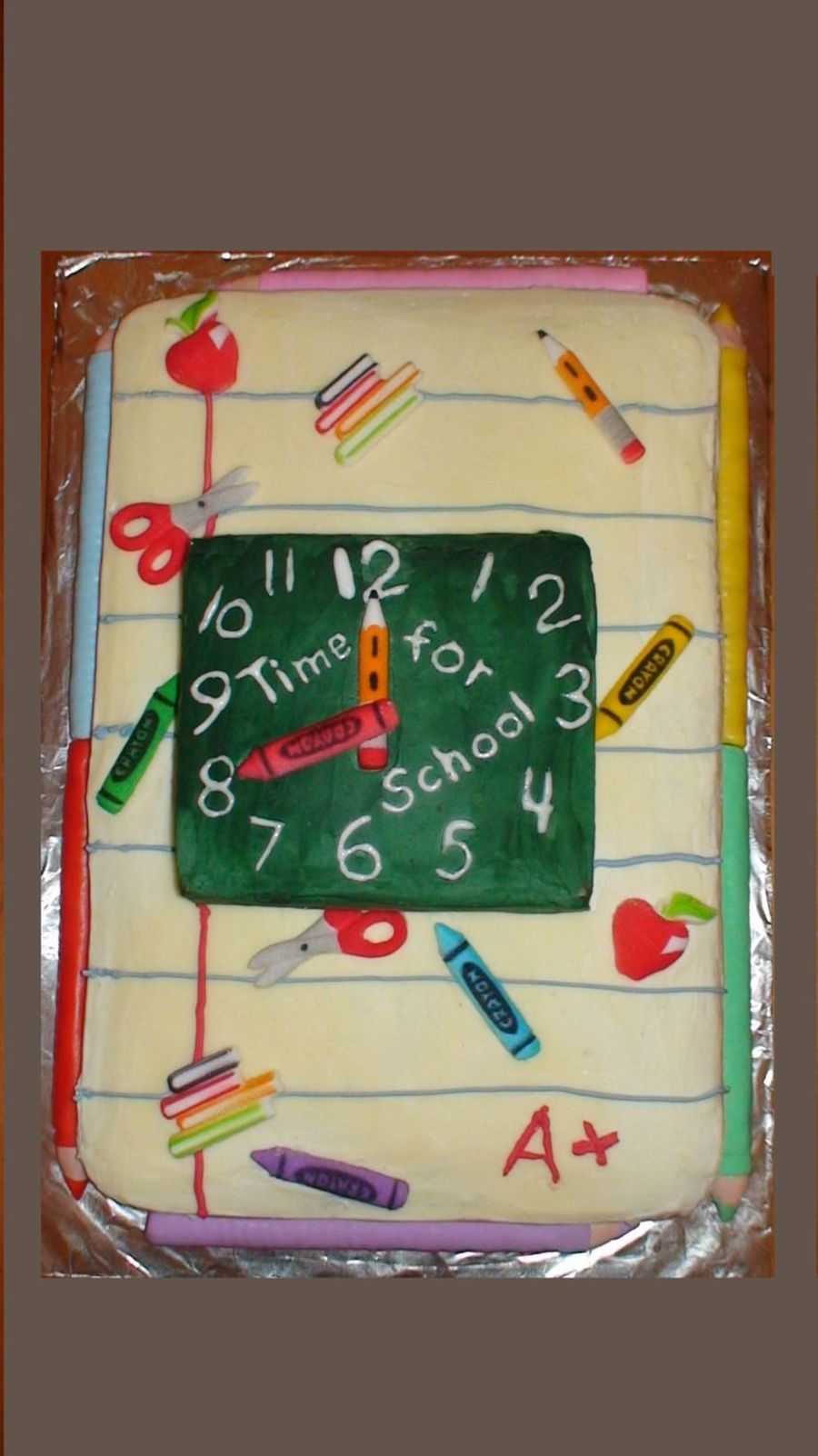 Back To School Cake - CakeCentral.com