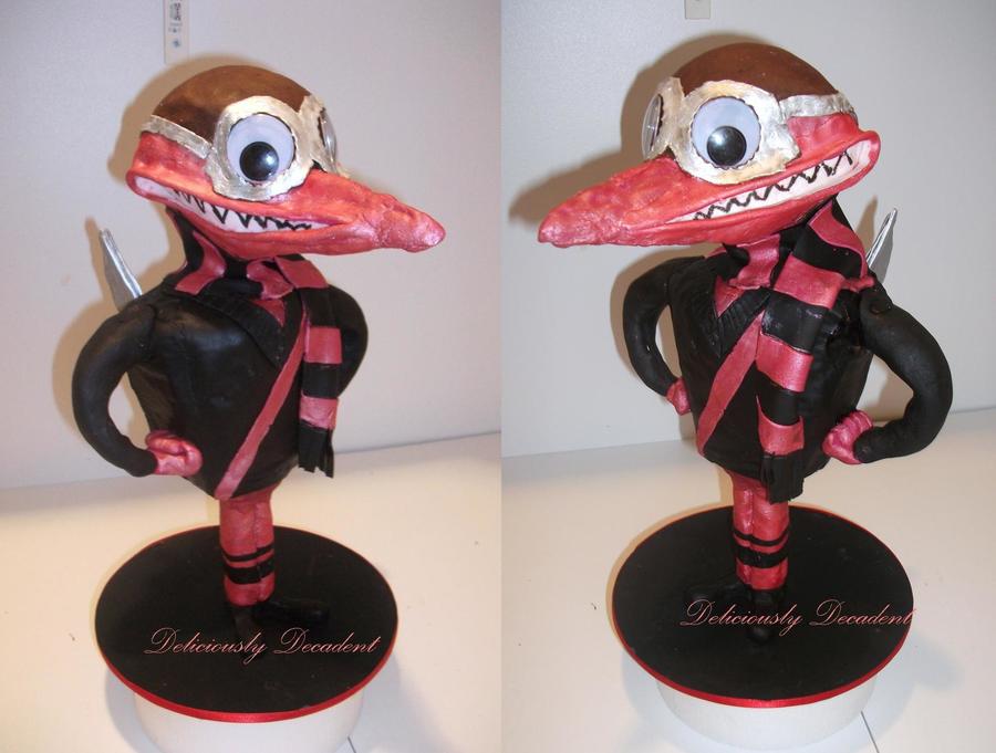 Aussie Rules Essondon Mascot - CakeCentral.com