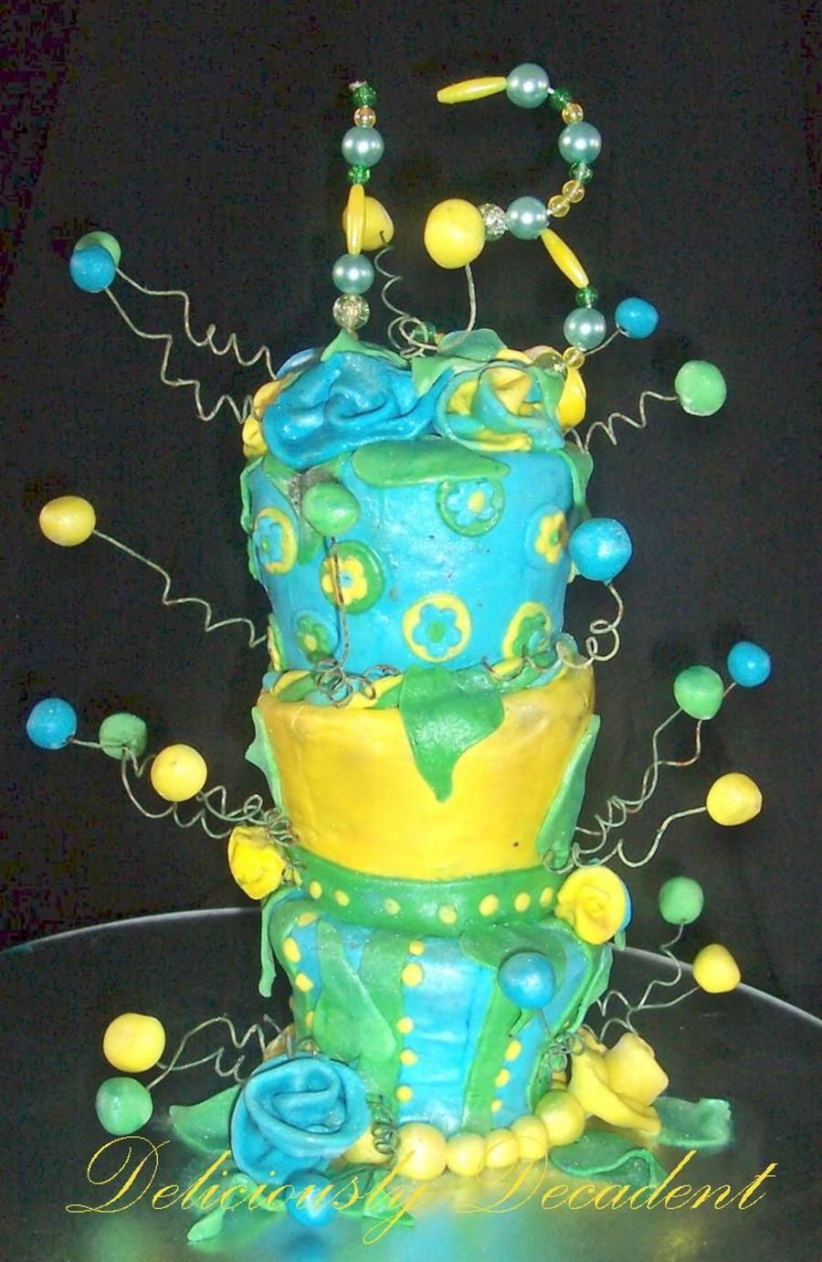 The Pandora In Beach Colours - CakeCentral.com