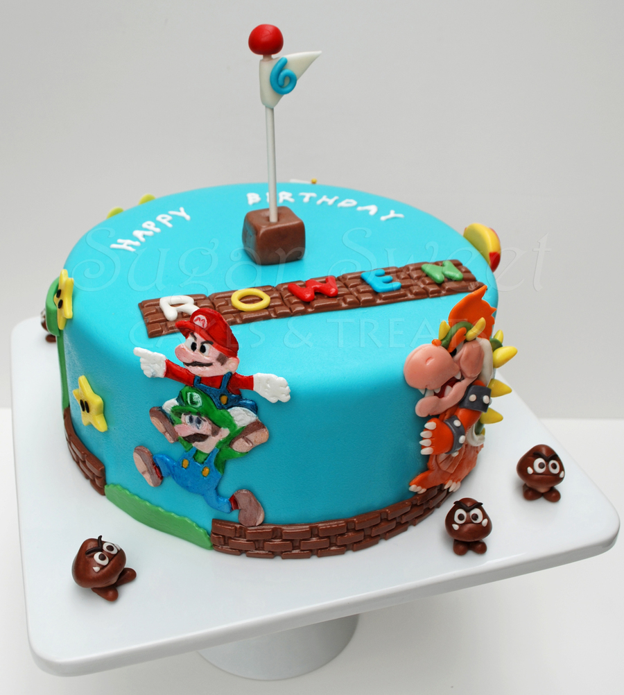 Super Mario Bros Bowser Goomba Cake - CakeCentral.com