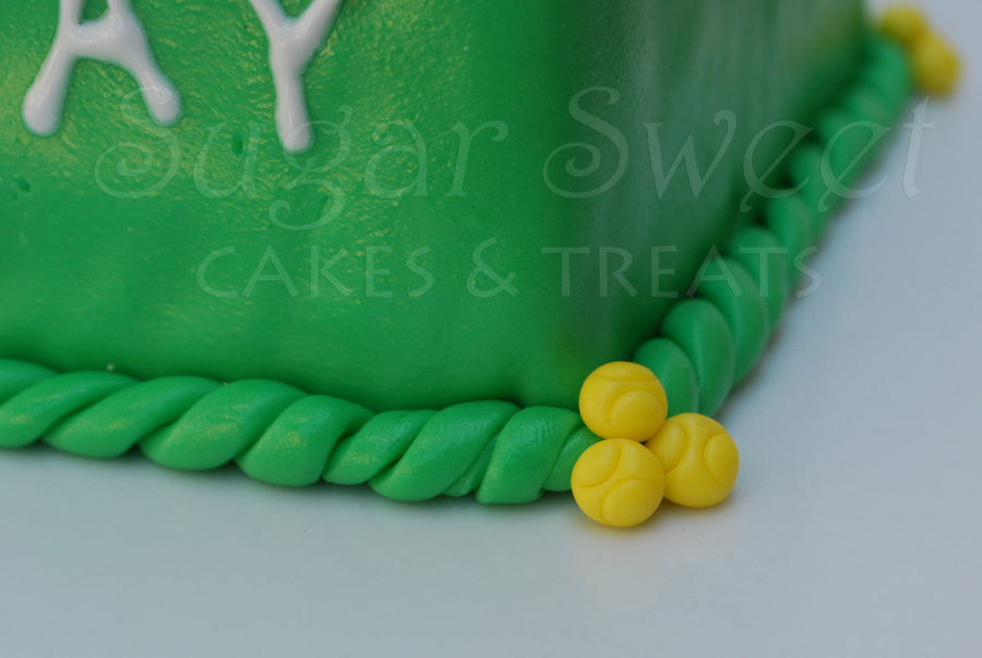Tennis Court Cake - CakeCentral.com