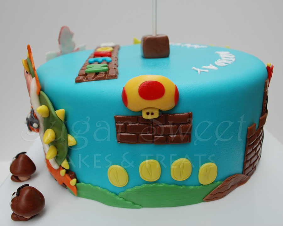 Super Mario Bros Bowser Goomba Cake - CakeCentral.com