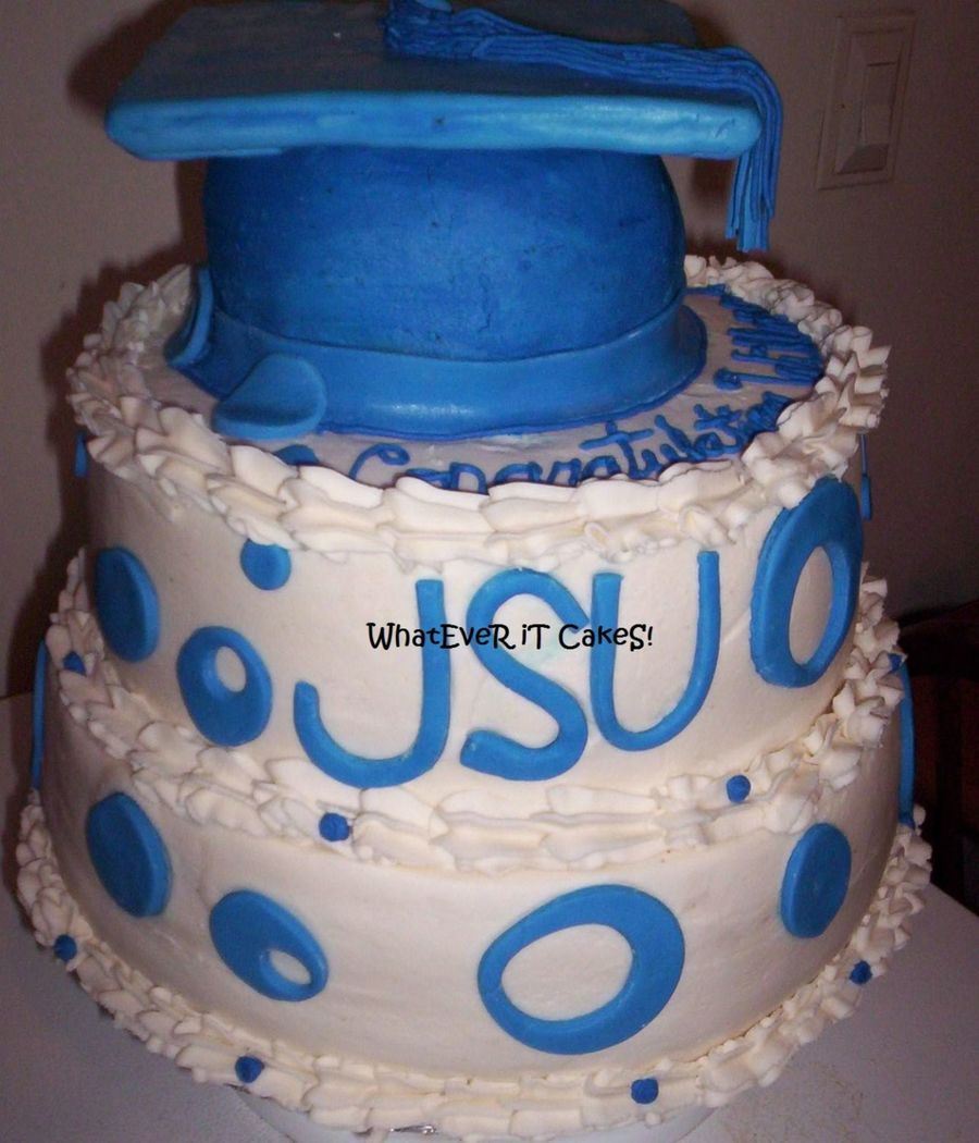2 1/2 Tier Graduation Cake - CakeCentral.com
