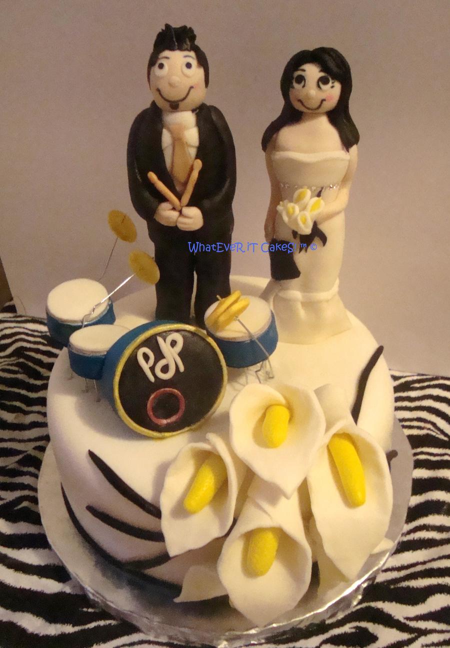 Bride And Groom Drummer - CakeCentral.com