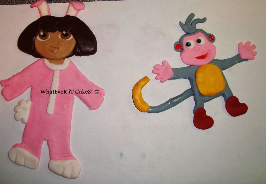 Bunny Dora With Boots - CakeCentral.com