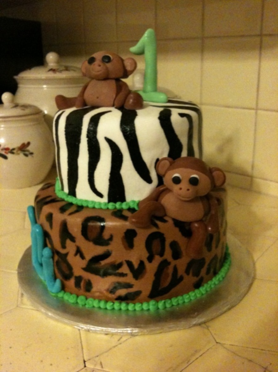Jungle Theme Monkeys - CakeCentral.com