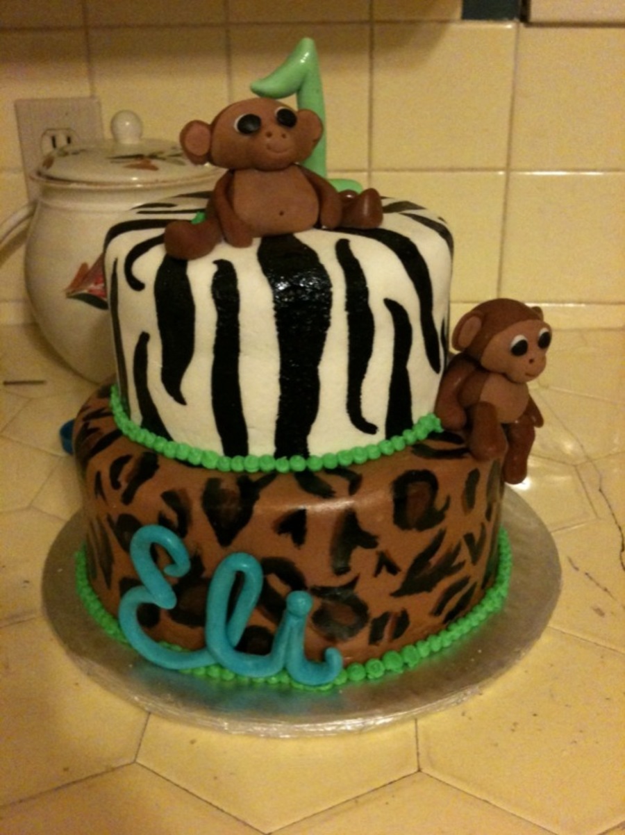Jungle Theme Monkeys - CakeCentral.com