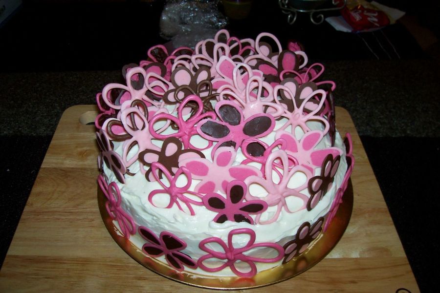 Choc Flowers - CakeCentral.com