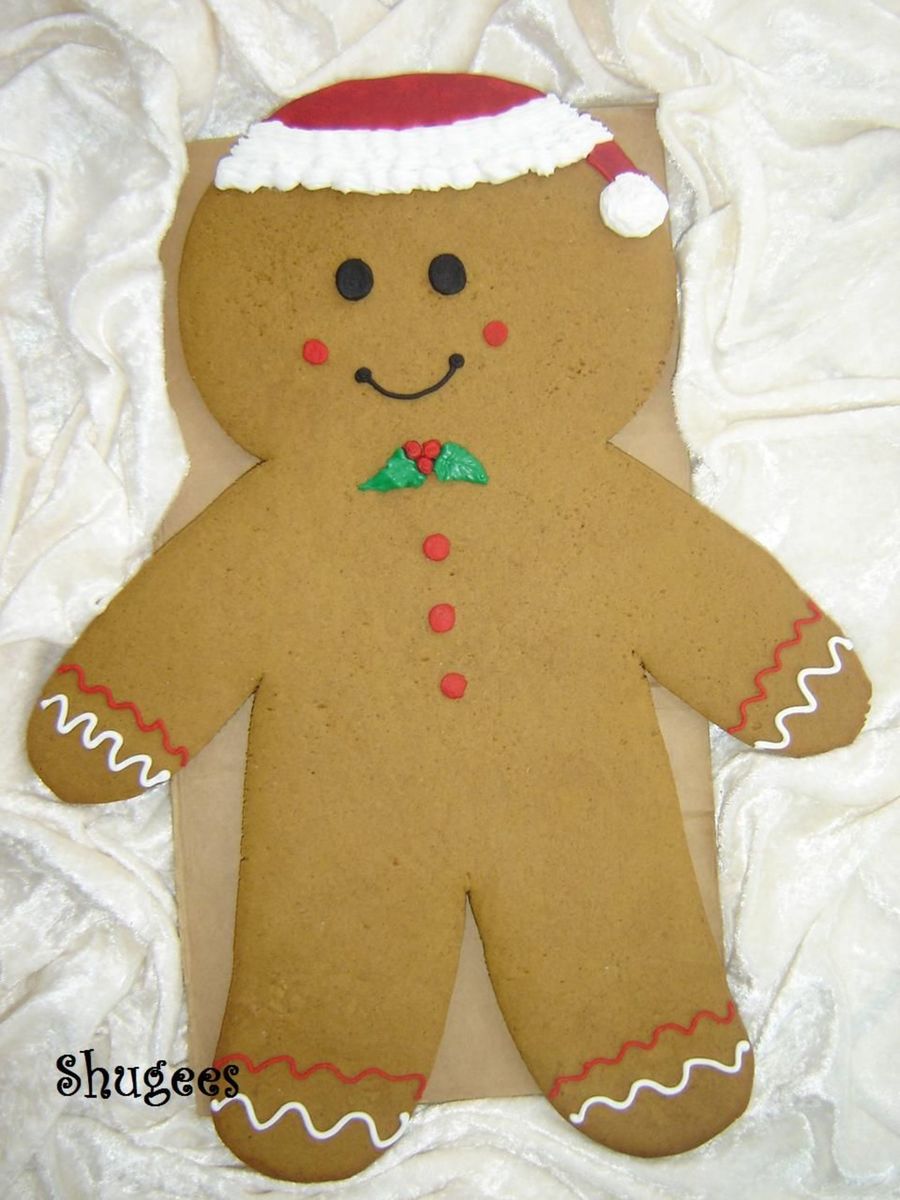 Giant Gingerbread Boy... - CakeCentral.com