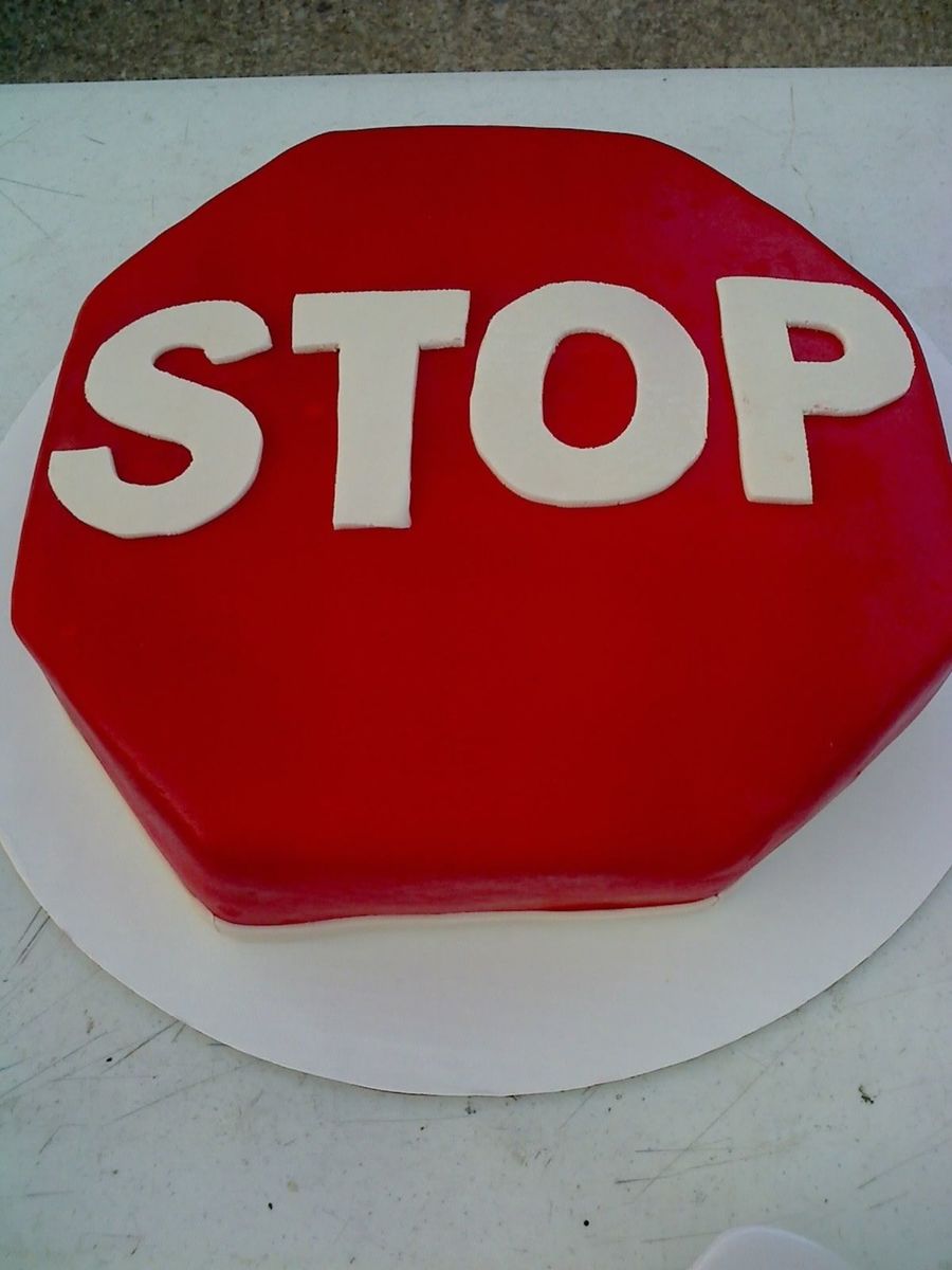 Stop Sign - CakeCentral.com