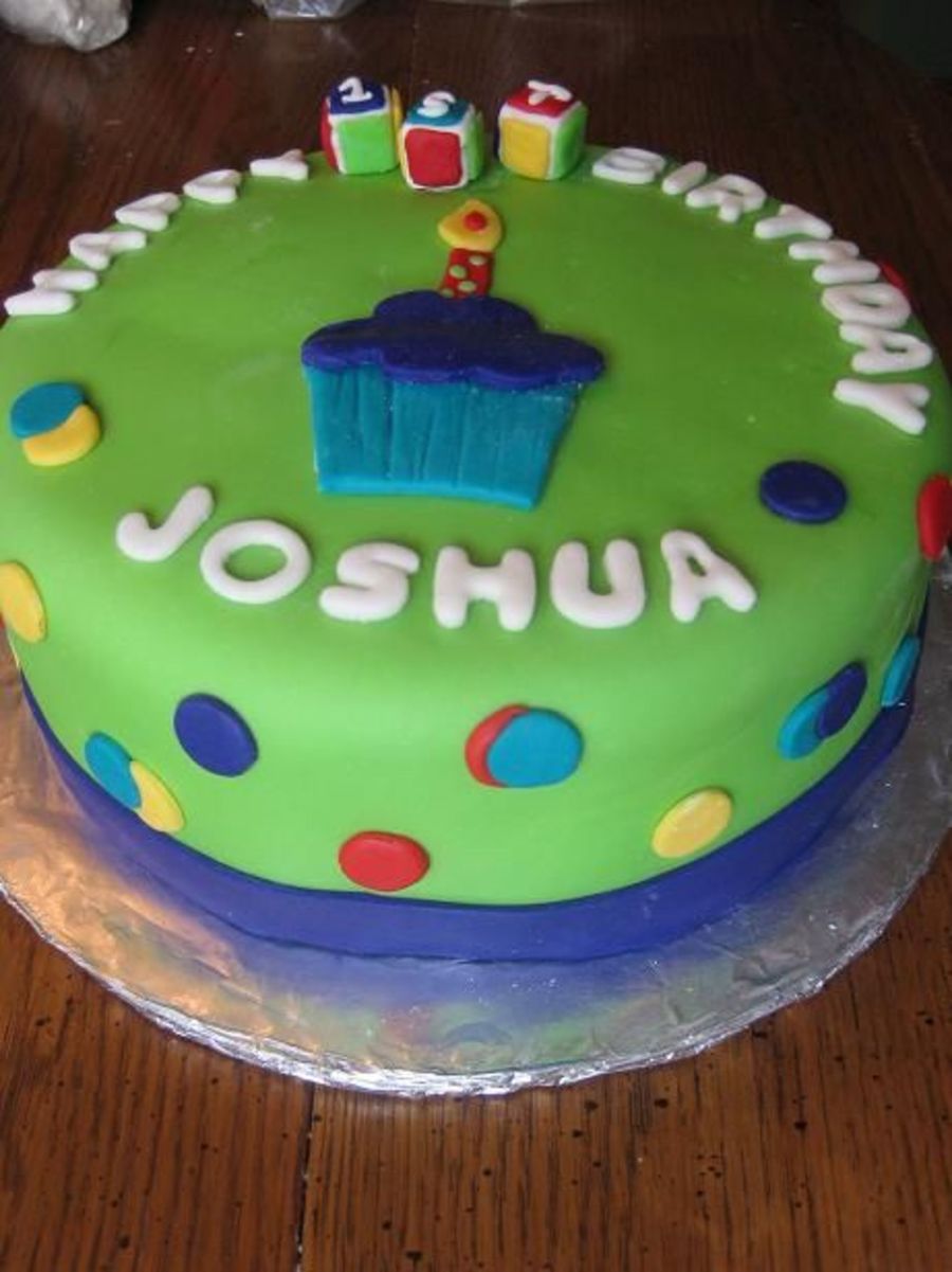 1St Birthday Side View - CakeCentral.com