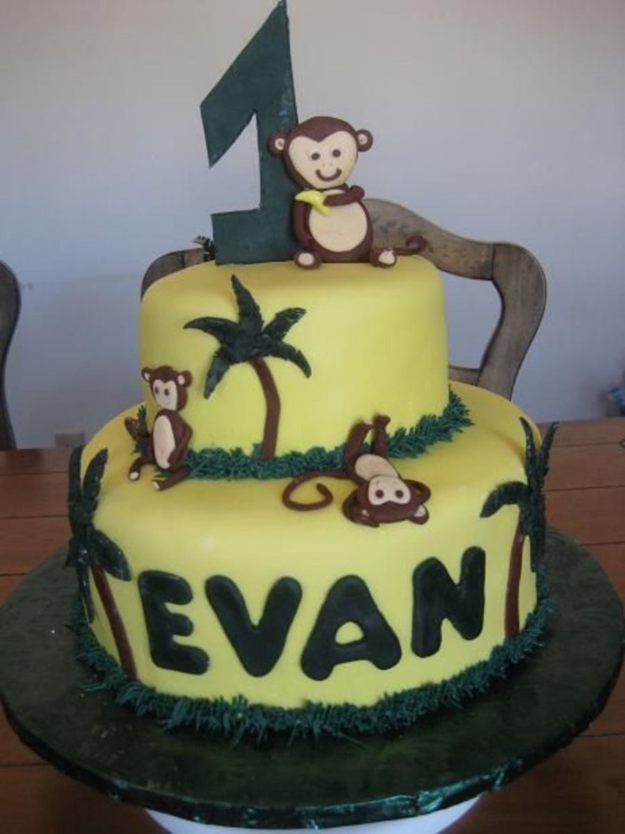 Monkey First Birthday - CakeCentral.com