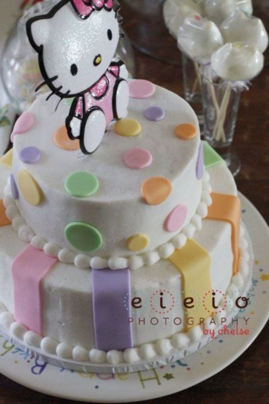 2-Tier Hello Kitty Cake - CakeCentral.com