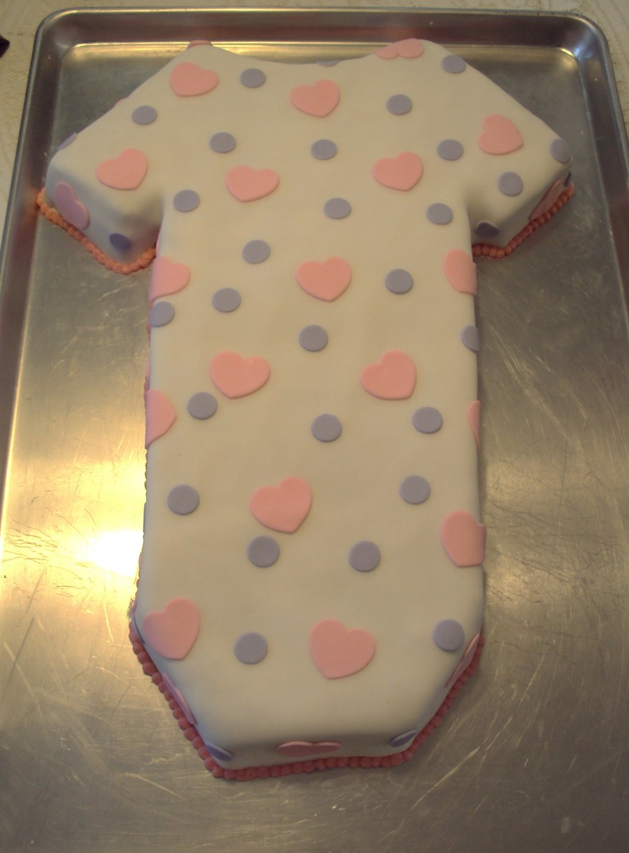 Carved Onesie Cake - CakeCentral.com