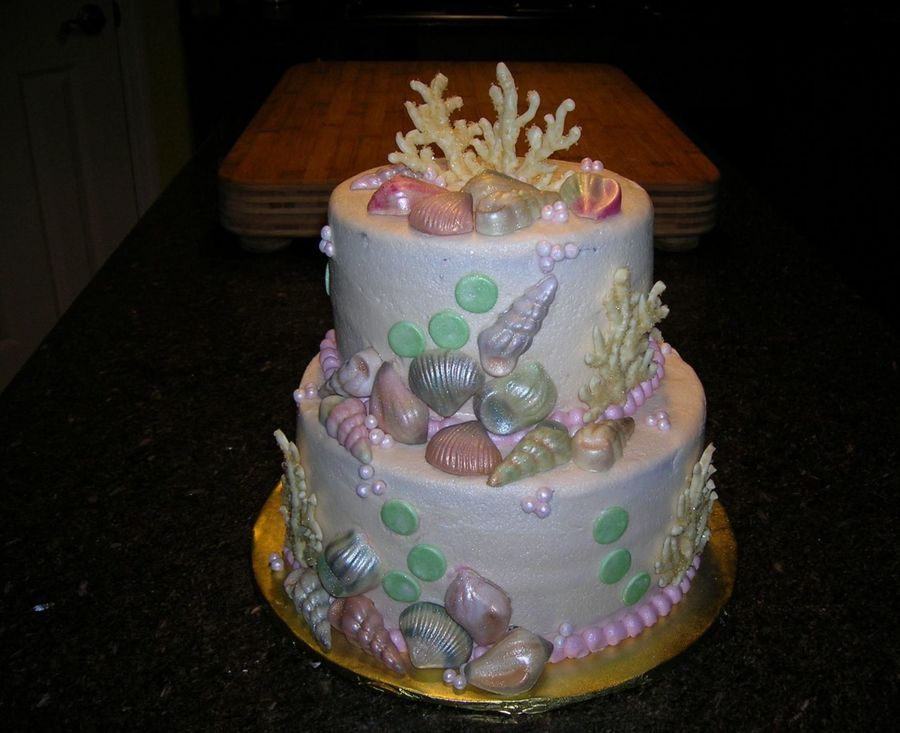 Pastel Seashells - CakeCentral.com
