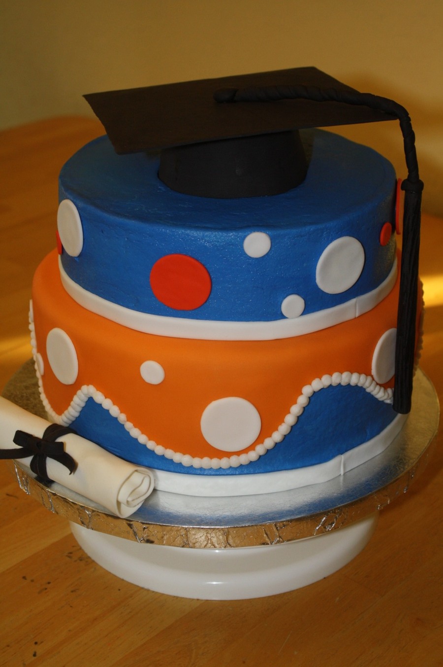 Bsu Graduation Cake - CakeCentral.com