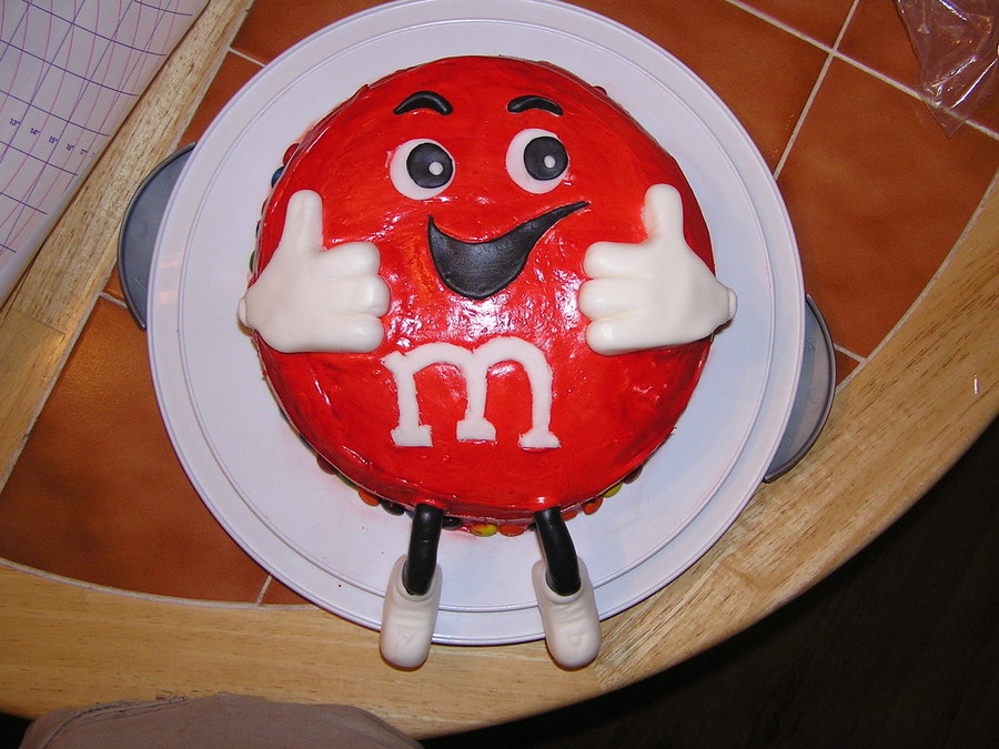 M & M Birthday Cake - CakeCentral.com