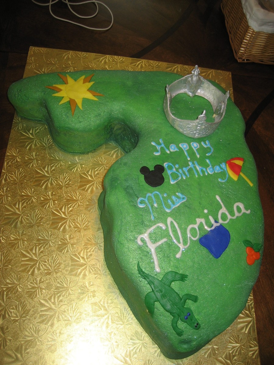 Miss Florida Birthday Cake - CakeCentral.com