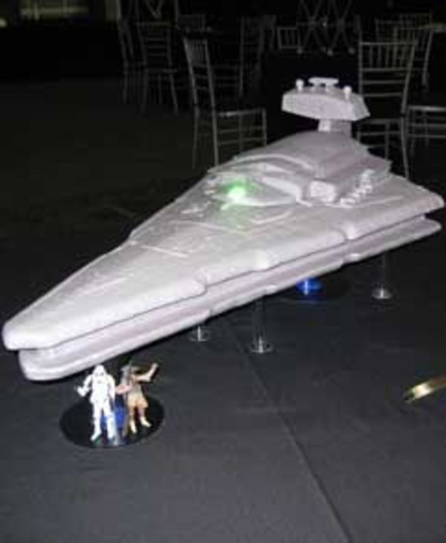 Star Destroyer Cake - CakeCentral.com