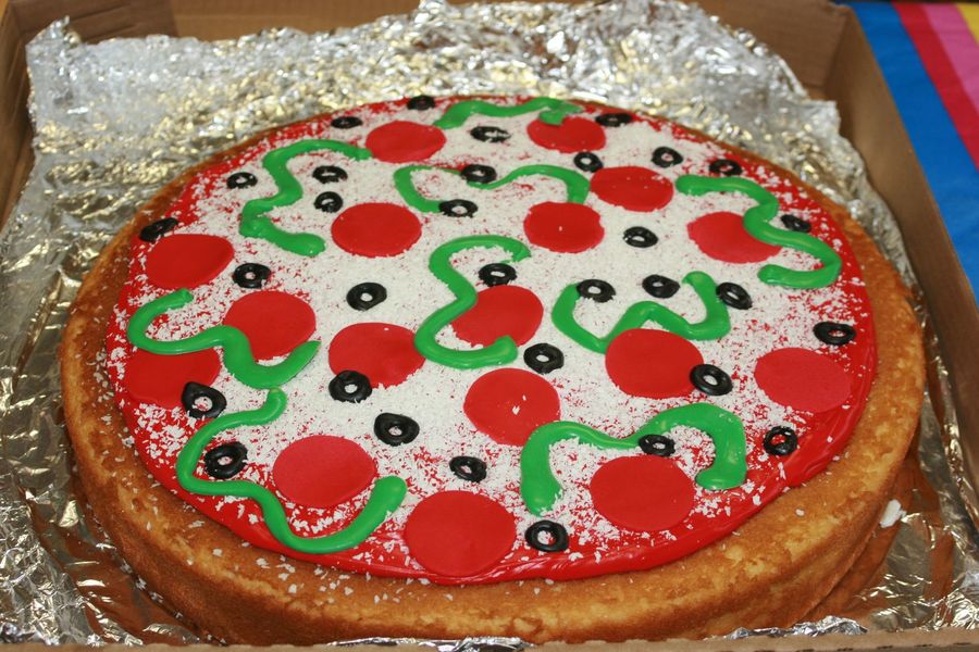Pizza Cake - CakeCentral.com
