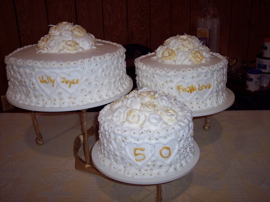 50Th Anniversary Gold Cake - CakeCentral.com
