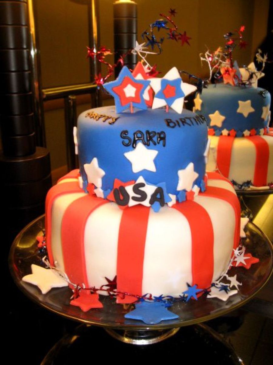 4Th Of July/ Birthday Cake - CakeCentral.com