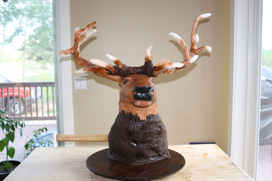Elk Head Cake - CakeCentral.com