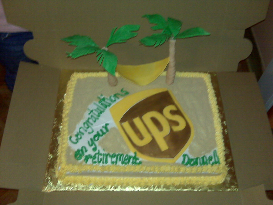 Ups Retirement Cake - CakeCentral.com