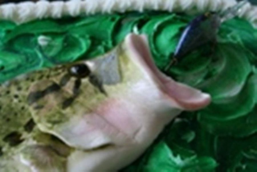 Largemouth Bass Groom's Cake - CakeCentral.com
