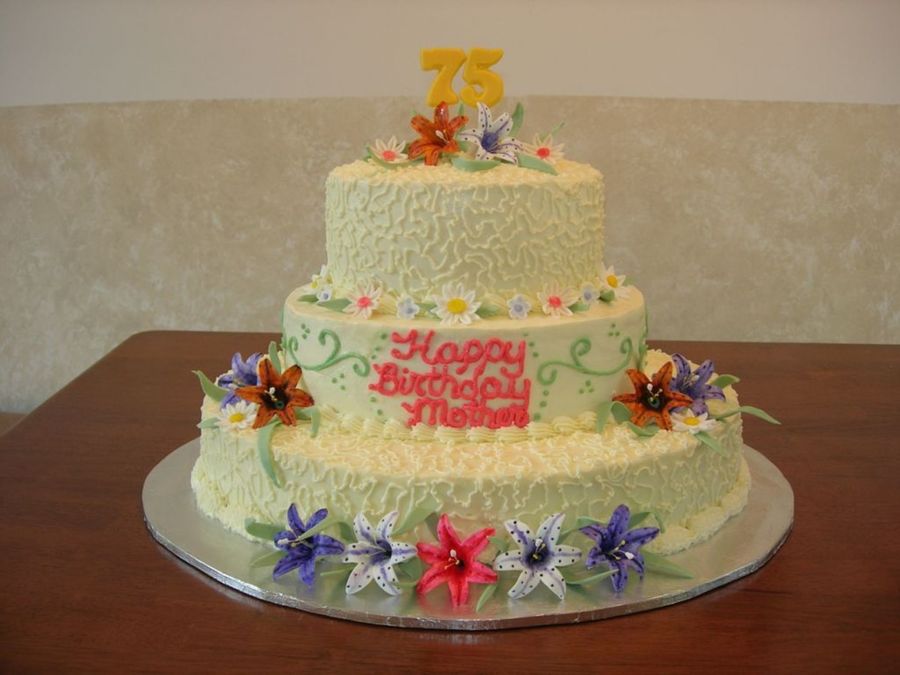 75Th Birthday - CakeCentral.com