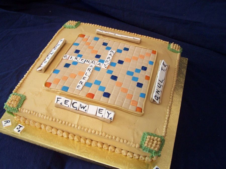 Scrabble Cake - CakeCentral.com