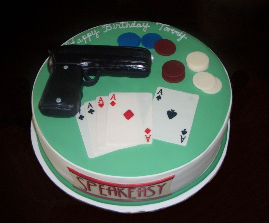 1920S Murder Mystery Poker Table - CakeCentral.com