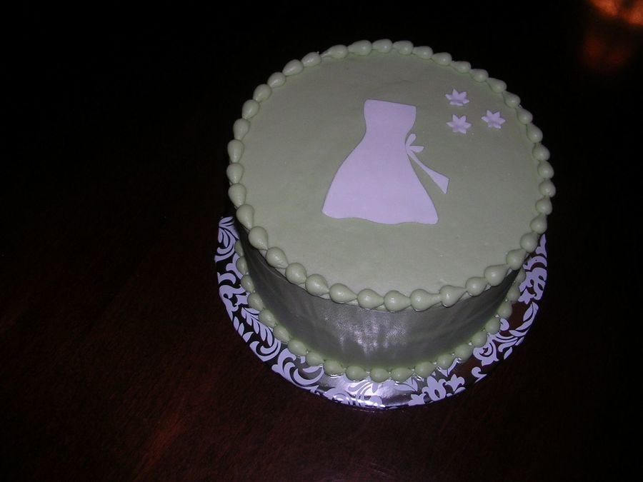 Sage Green Bridal Shower - CakeCentral.com