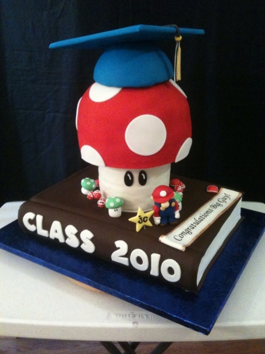 Super Mario Grad Cake - CakeCentral.com