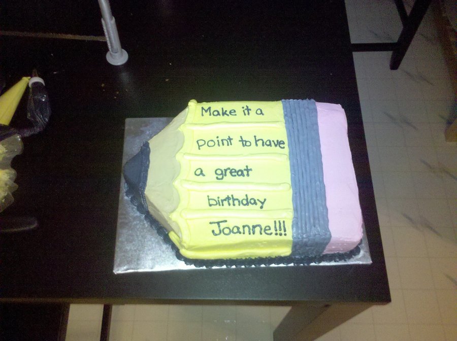 Pencil Cake - CakeCentral.com