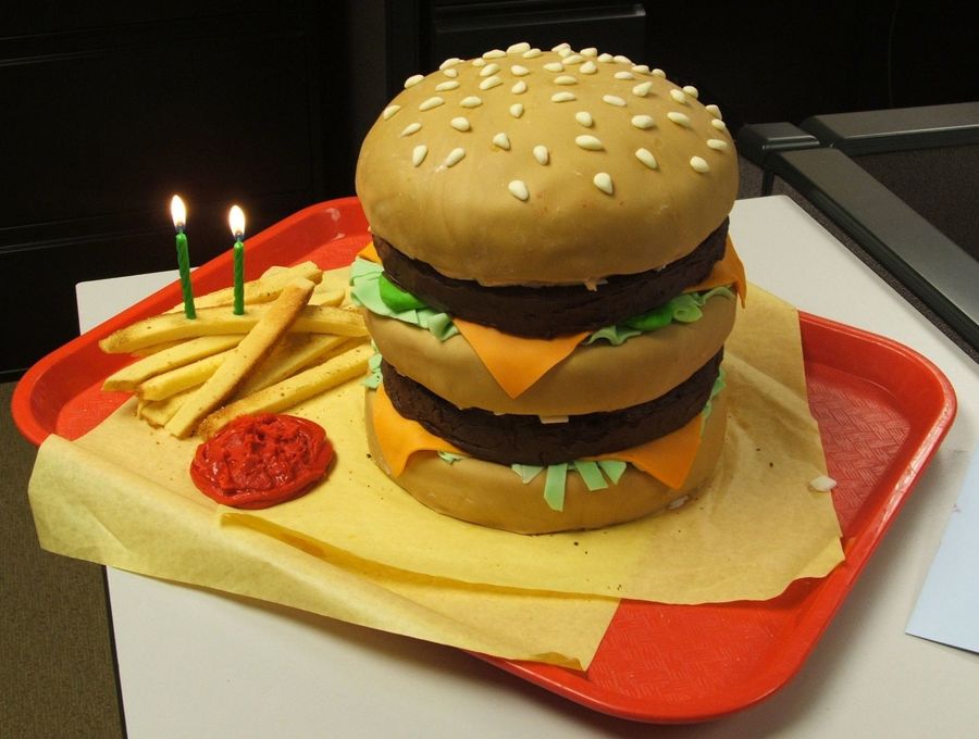 Big Mac Cake - CakeCentral.com