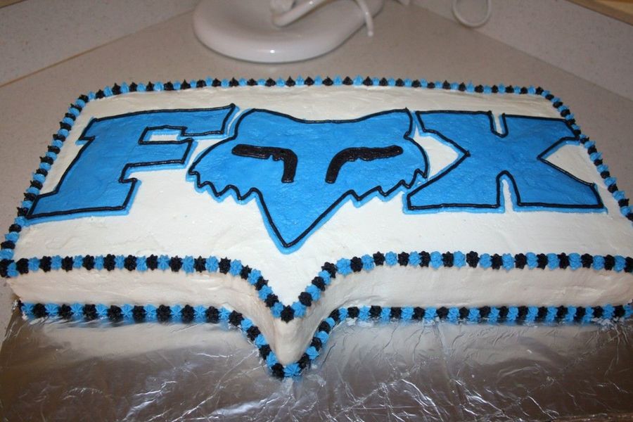Fox Racing Cake - CakeCentral.com