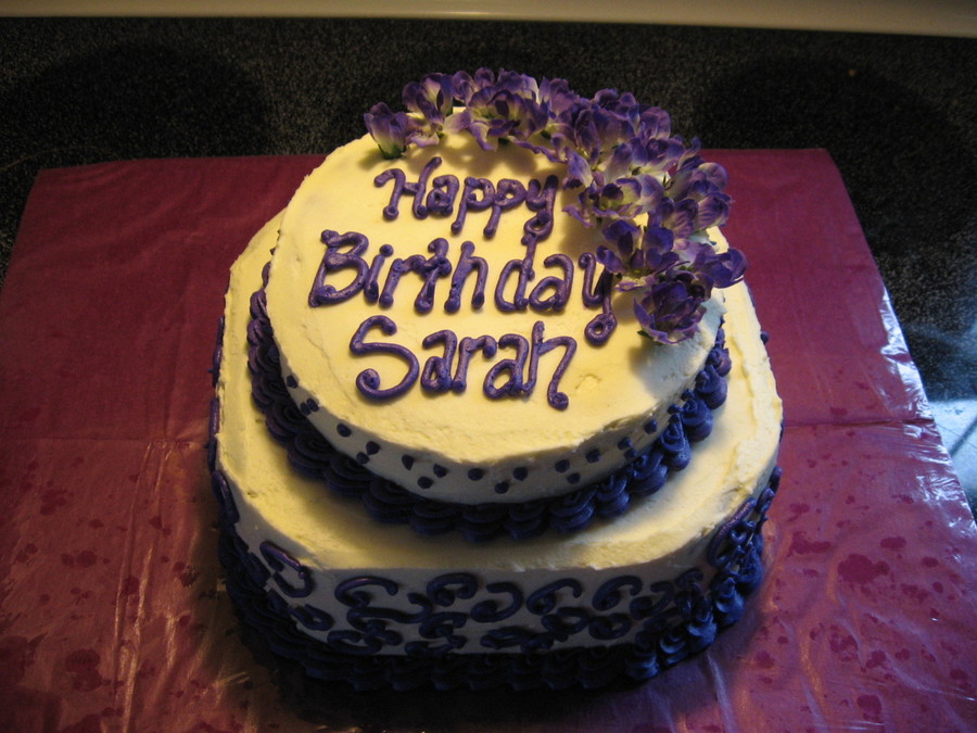 Sarah's Birthday Cake - CakeCentral.com
