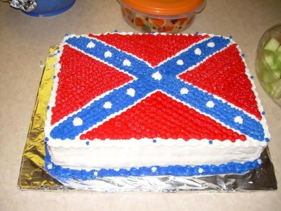 Rebel Flag Cake - CakeCentral.com