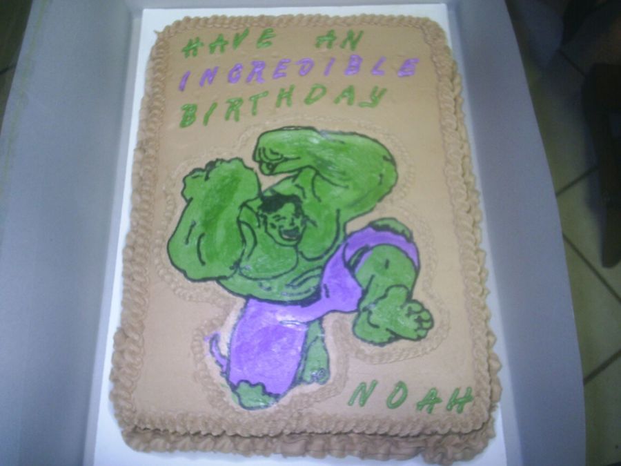 Incredible Hulk - CakeCentral.com