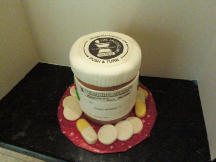 Pill Bottle For Apothecary Shop. - CakeCentral.com