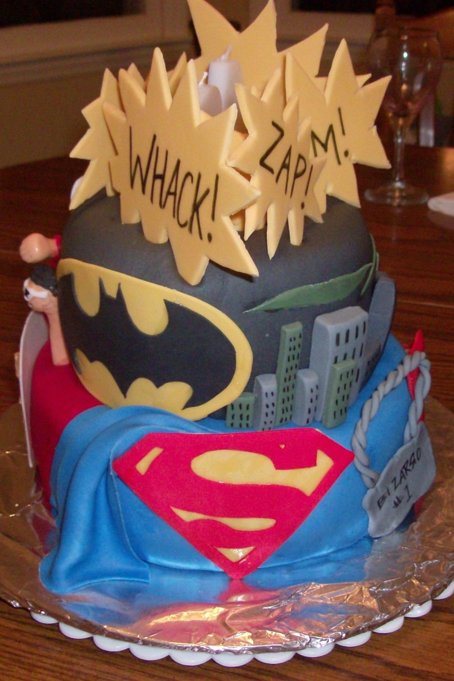 Dc Comic Collage Cake - CakeCentral.com
